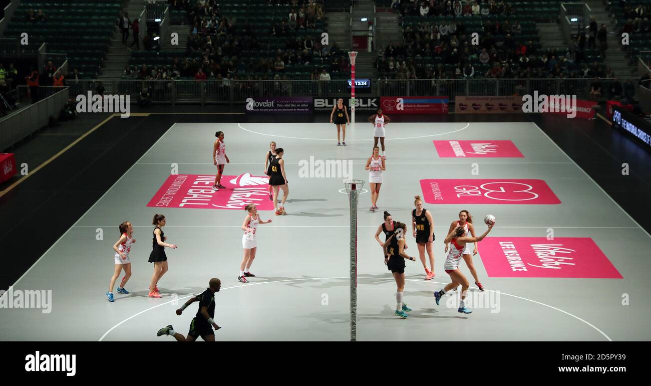 England U21's v Wasps Netball Stock Photo - Alamy