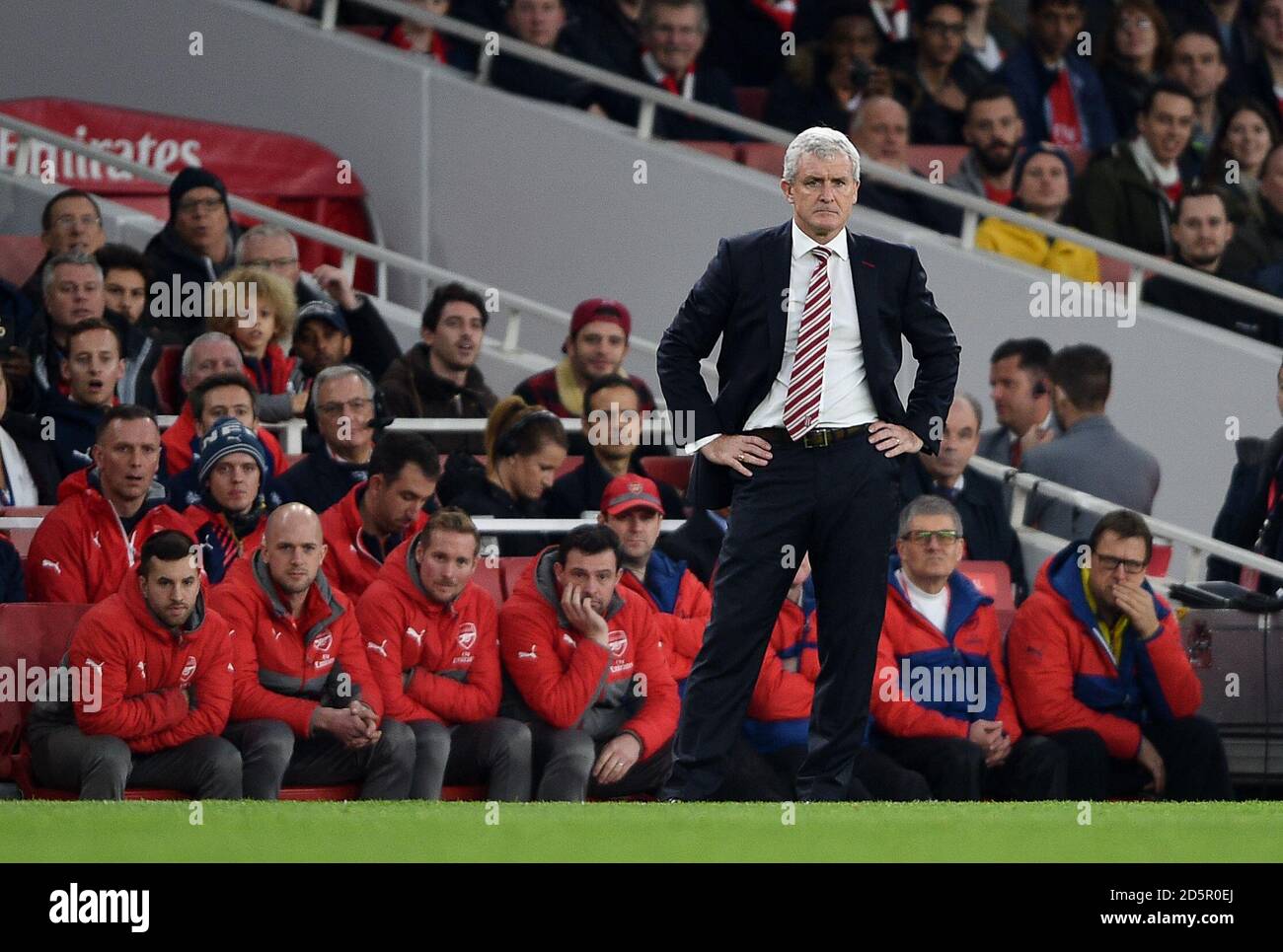 Stoke City manager Mark Hughes Stock Photo - Alamy