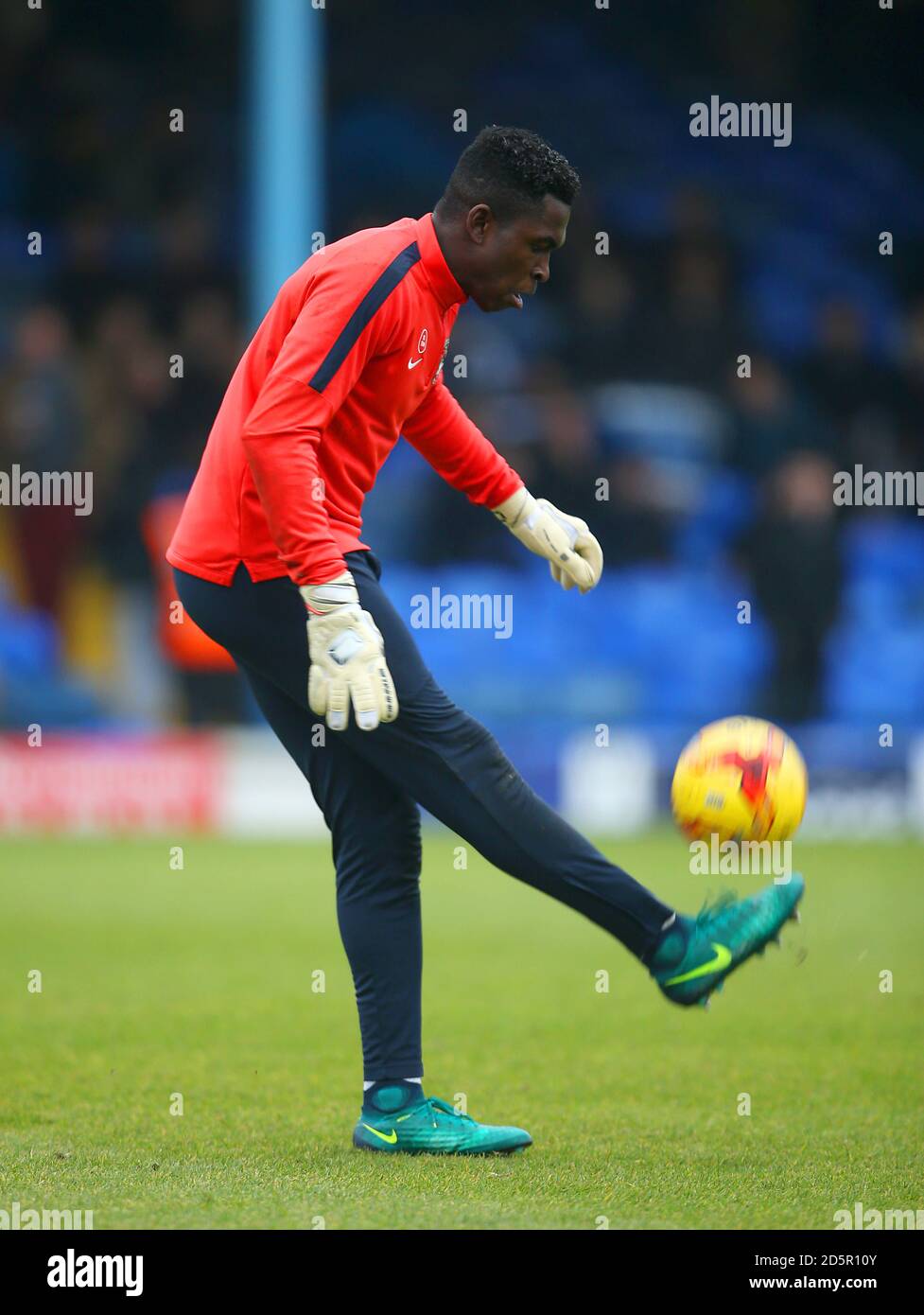 Coventry City goalkeeper Reice Charles-Cook warming up prior to the ...