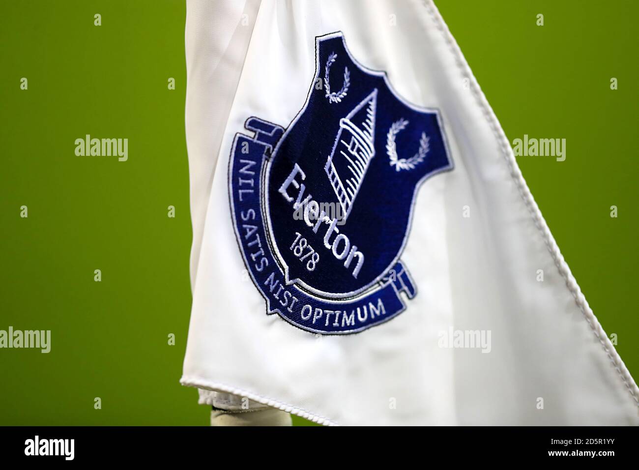 Detail of an Everton corner flag Stock Photo - Alamy