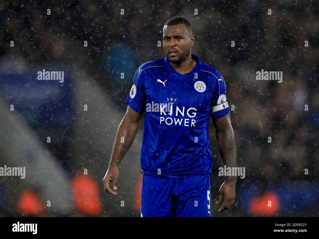 Leicester City's Wes Morgan Stock Photo - Alamy