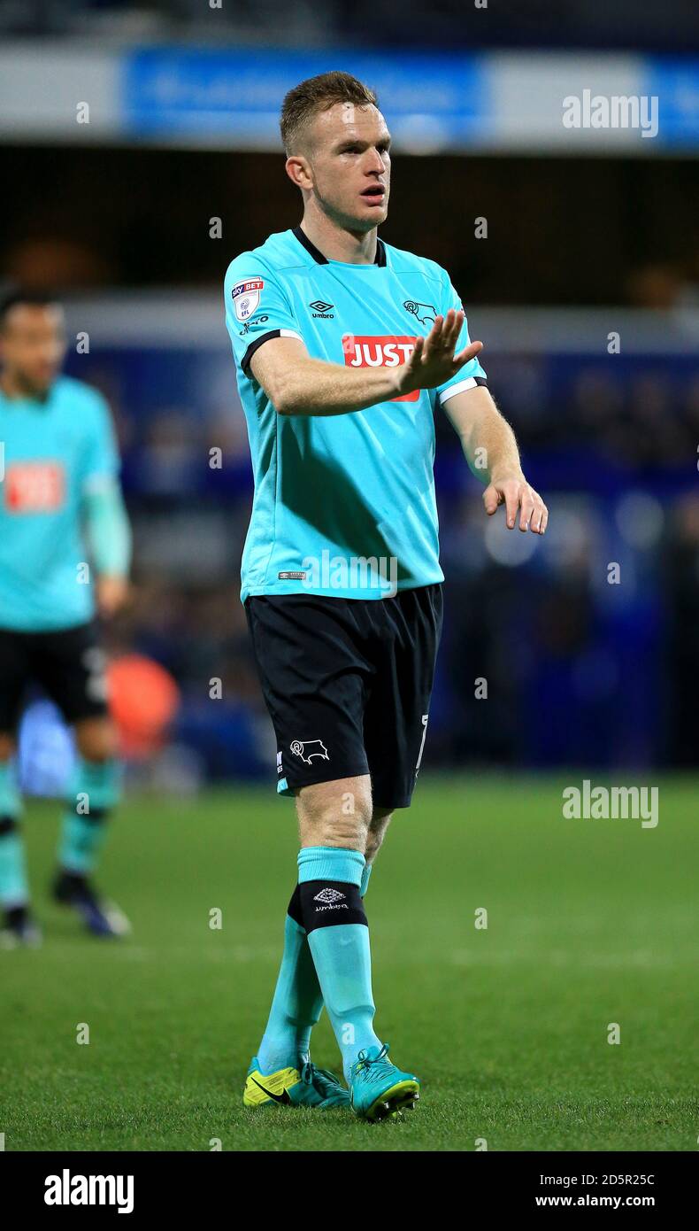 Derby County's Alex Pearce Stock Photo - Alamy