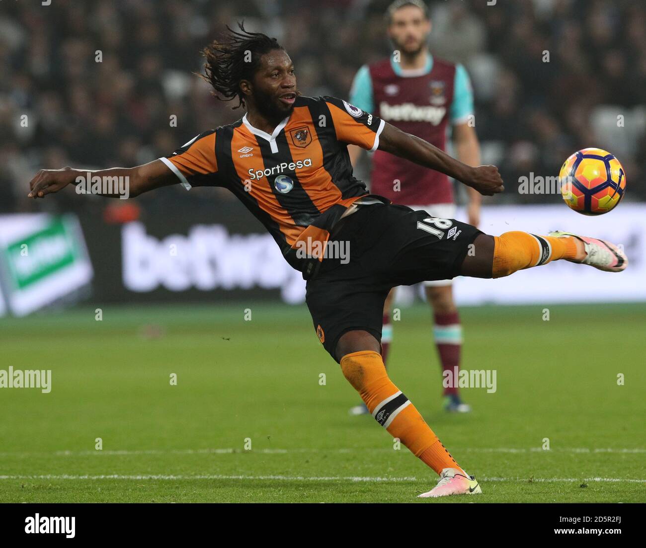Hull City's Dieumerci Mbokani Stock Photo - Alamy