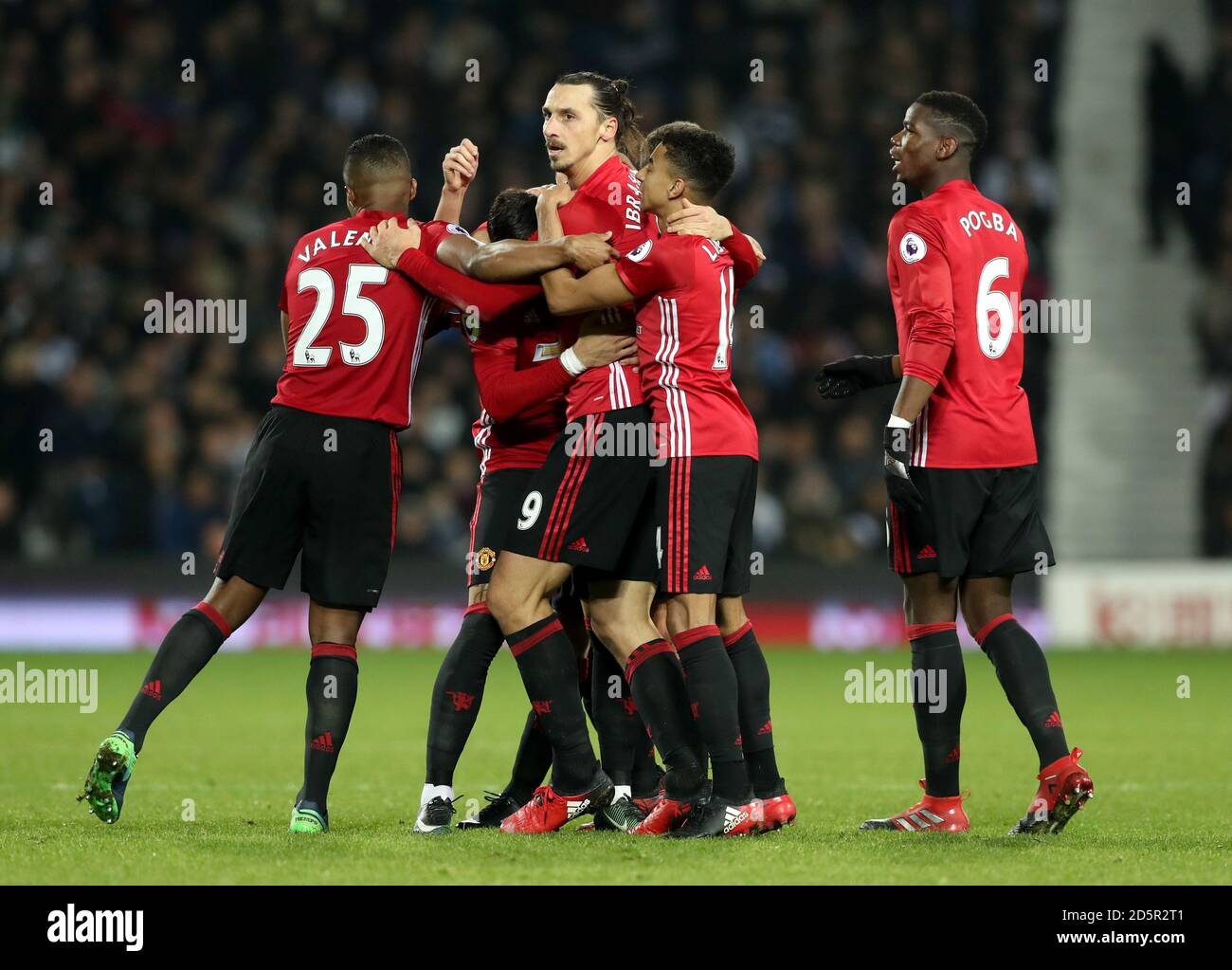 Manchester United's Zlatan Ibrahimovic celebrates scoring his side's ...
