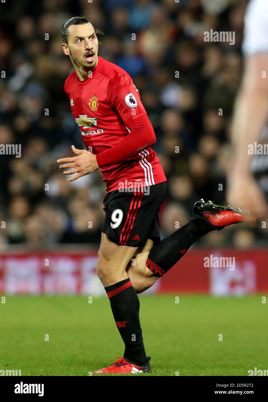 Manchester United's Zlatan Ibrahimovic celebrates scoring his side's ...