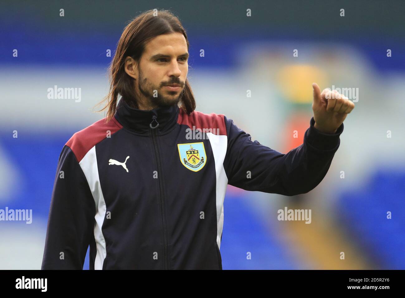 Burnley's George Boyd on the pitch before kick off Stock Photo - Alamy