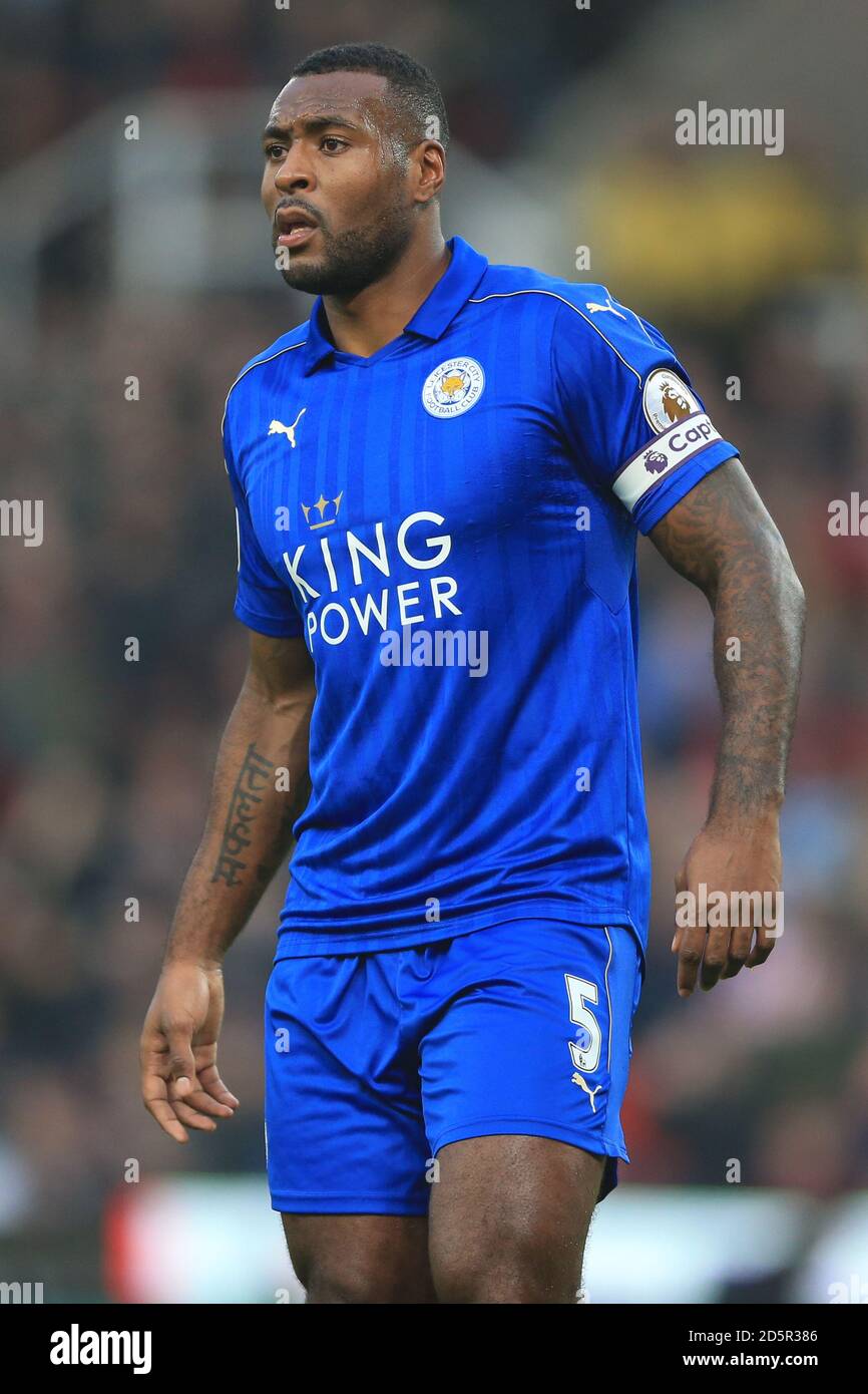 Leicester City's Wes Morgan Stock Photo - Alamy