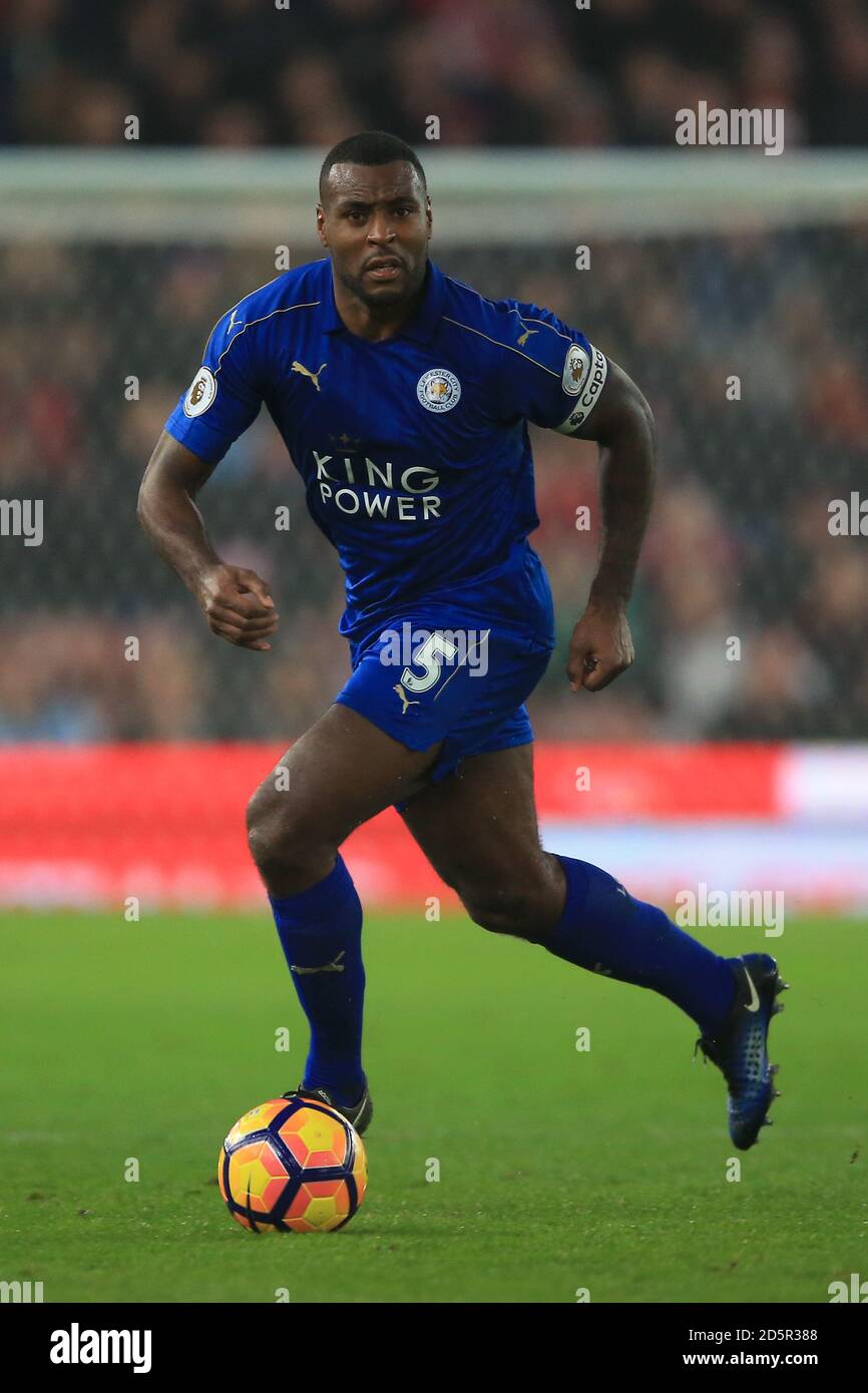 Leicester City's Wes Morgan Stock Photo - Alamy