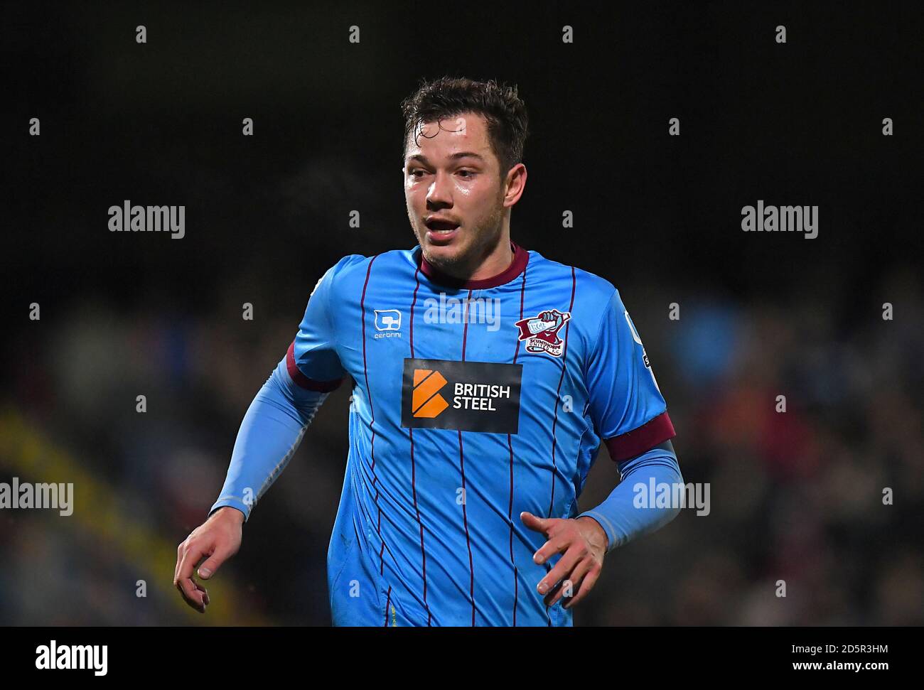 Soccer football full length mid length half top half hi-res stock ...