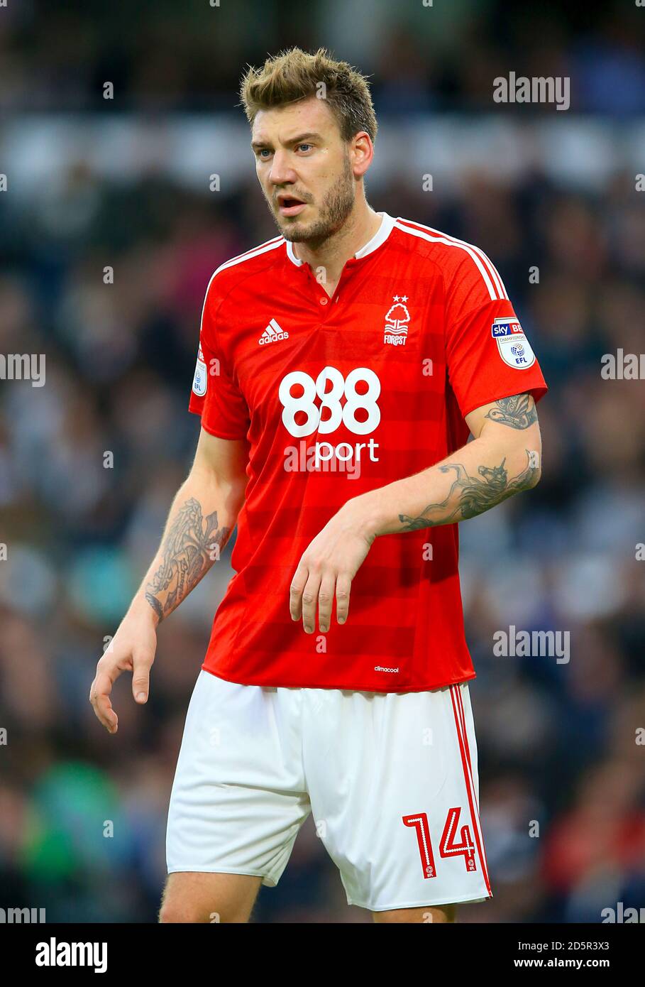 Nicklas Bendtner, Nottingham Forest Stock Photo - Alamy