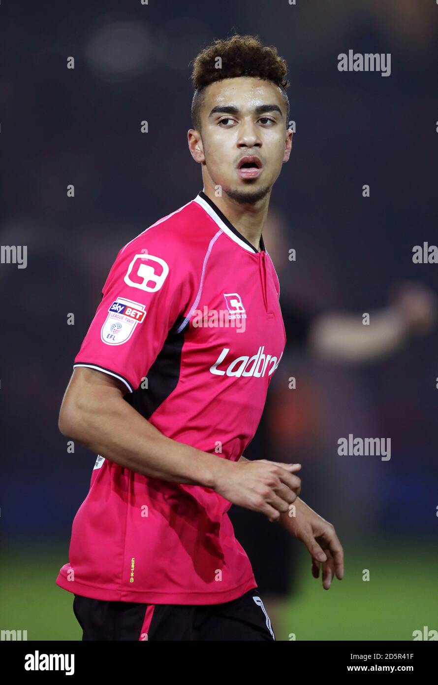 Notts County's Jordan Richards Stock Photo - Alamy
