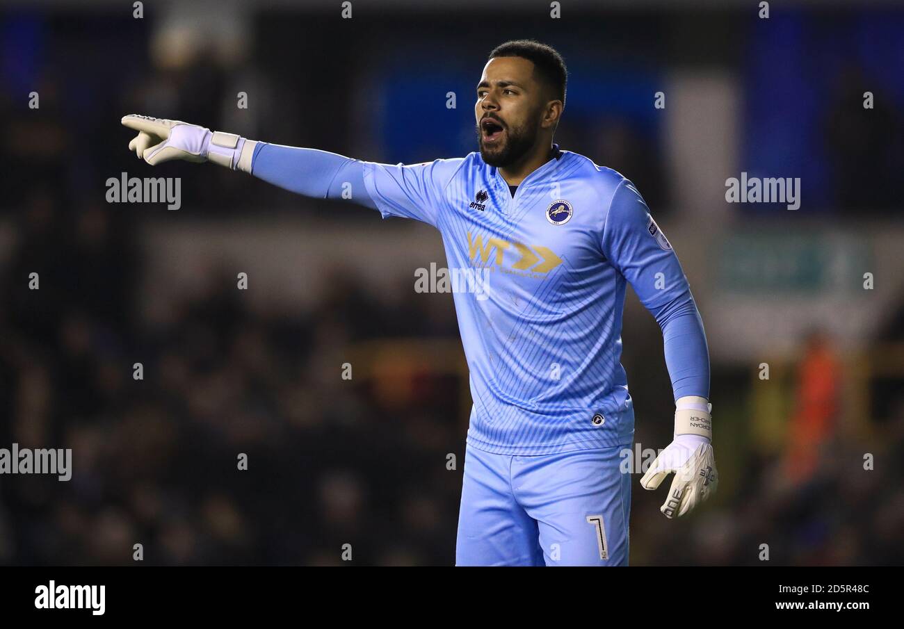 Millwall goalkeeper Jordan Archer Stock Photo - Alamy