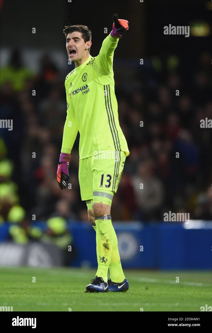 Chelsea goalkeeper Thibaut Courtois Stock Photo - Alamy