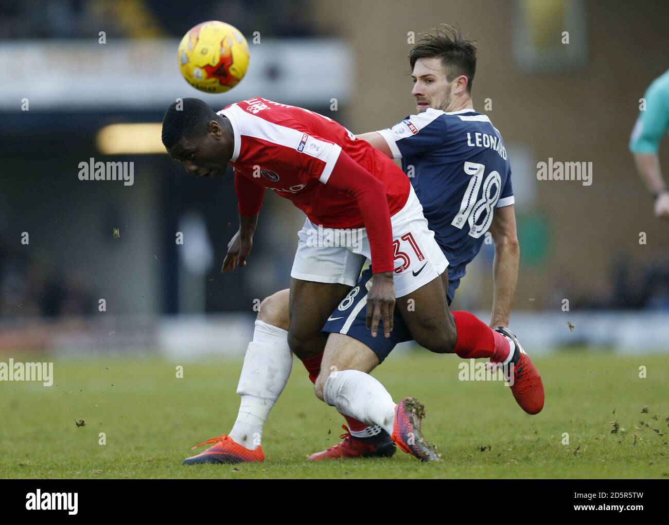 Southend United's Ryan Leonard and Charlton Athletic's Joshua Umerah ...