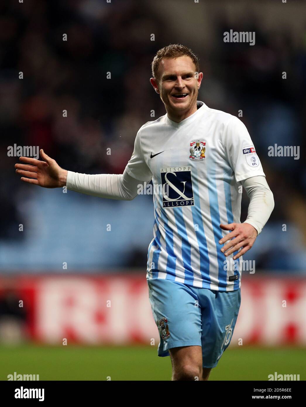 Coventry City's Stuart Beavon celebrates scoring their second goal ...