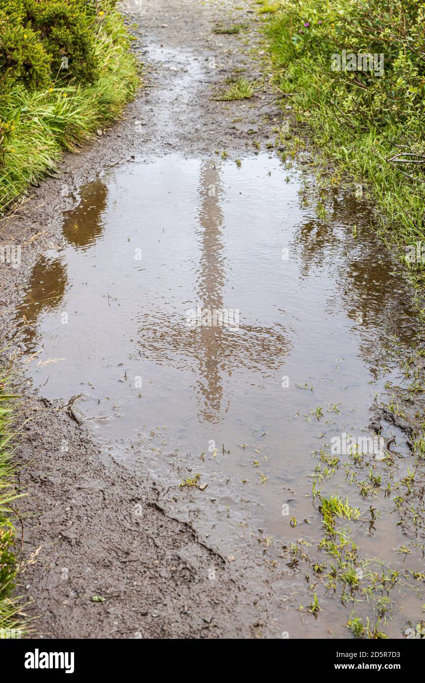 Wet puddle ireland hi-res stock photography and images - Alamy