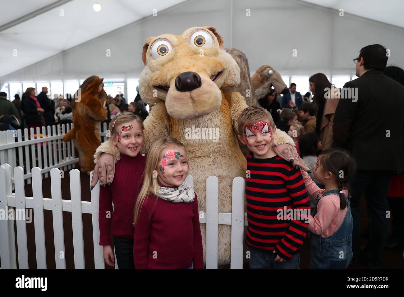 Ice Age character Scrat meets children in the Family Fun Zone at ...