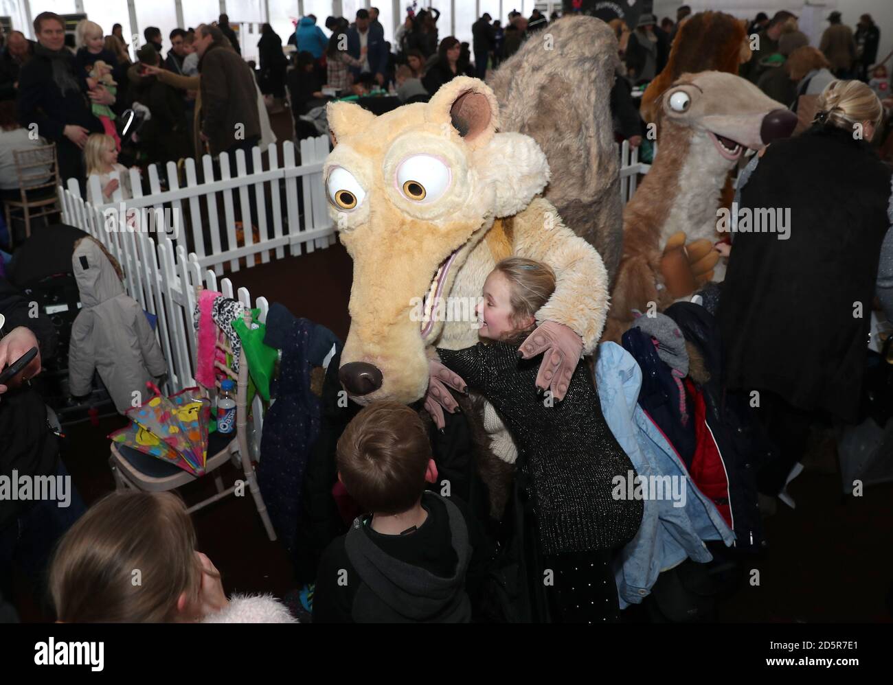 Ice Age character Scrat meets children in the Family Fun Zone at ...