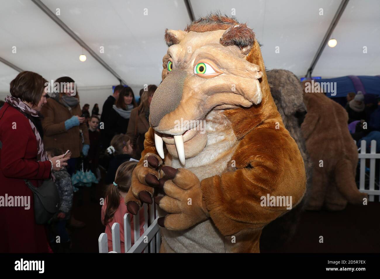Ice Age character Diego meets children in the Family Fun Zone at ...