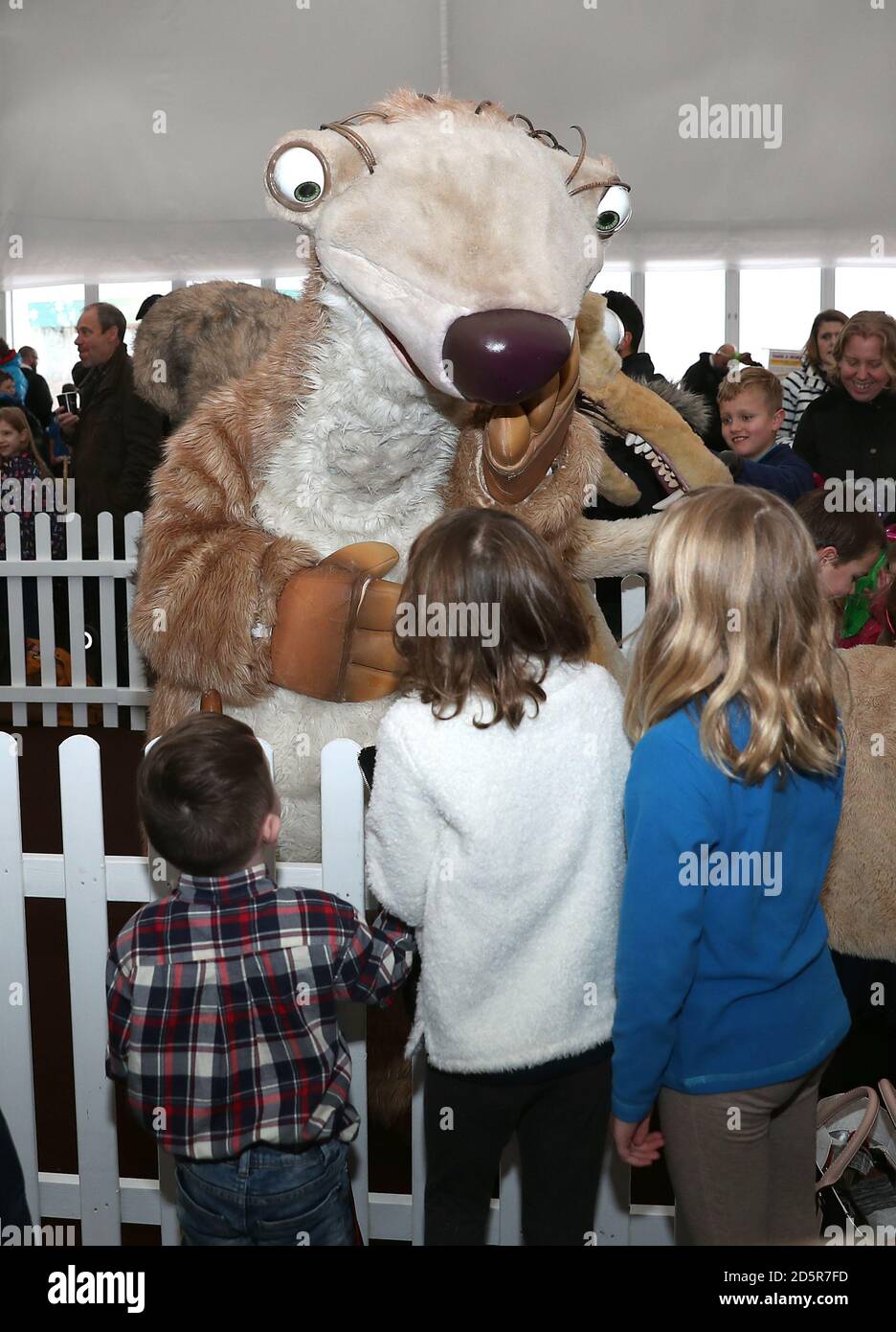 Ice Age character Sid meets children in the Family Fun Zone at ...