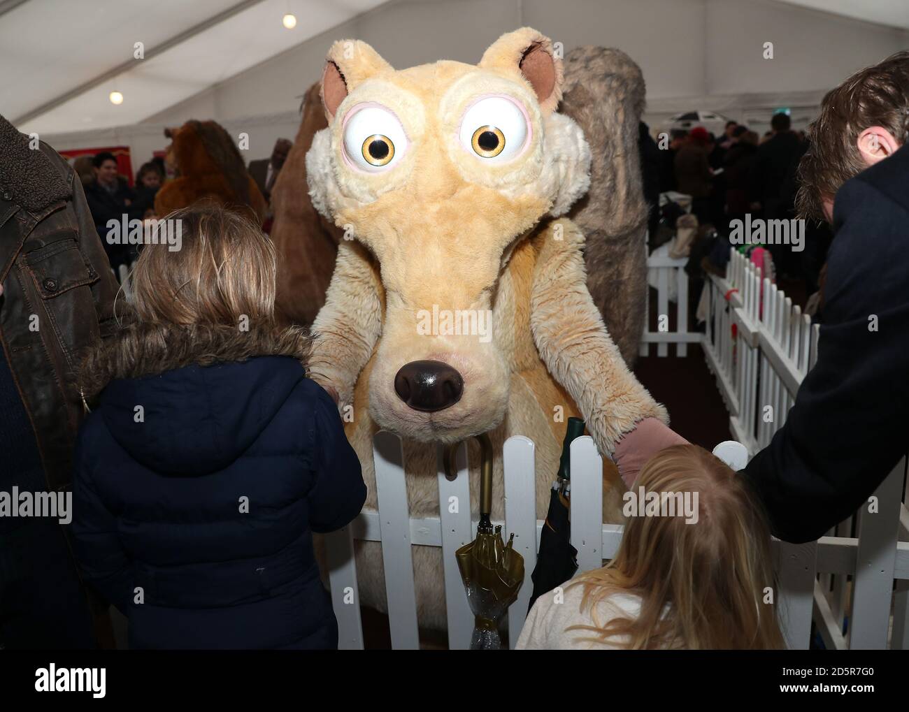 Ice Age character Scrat meets children in the Family Fun Zone at ...