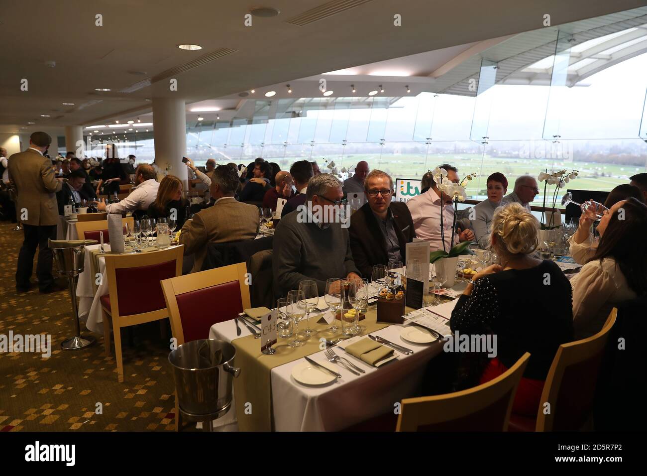 Racegoers soak up the hospitality in the Panoramic Restaurant at ...