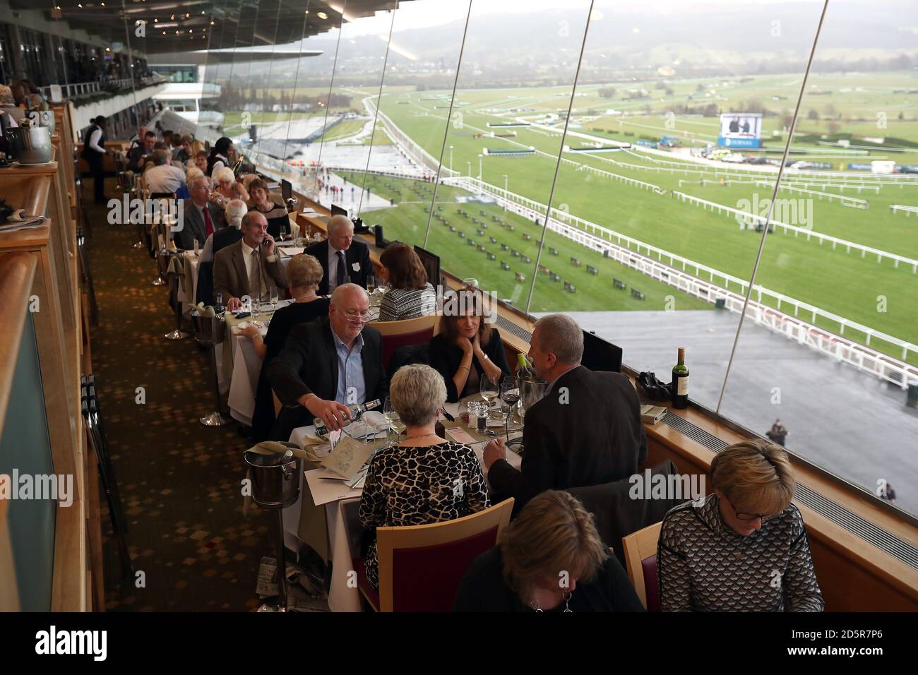 Racegoers soak up the hospitality in the Panoramic Restaurant at ...