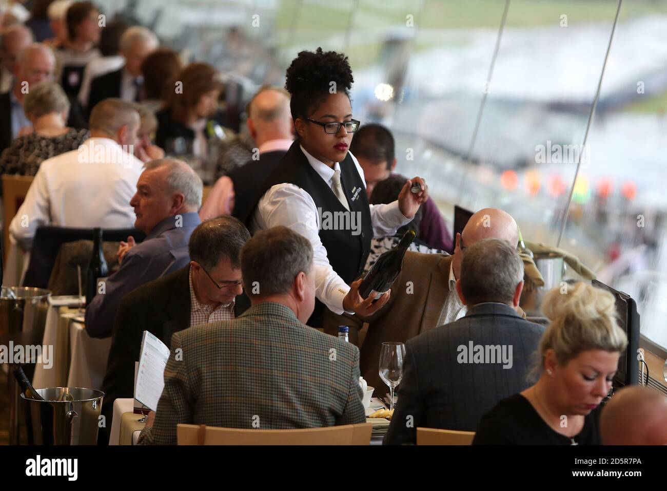 Racegoers soak up the hospitality in the Panoramic Restaurant at ...