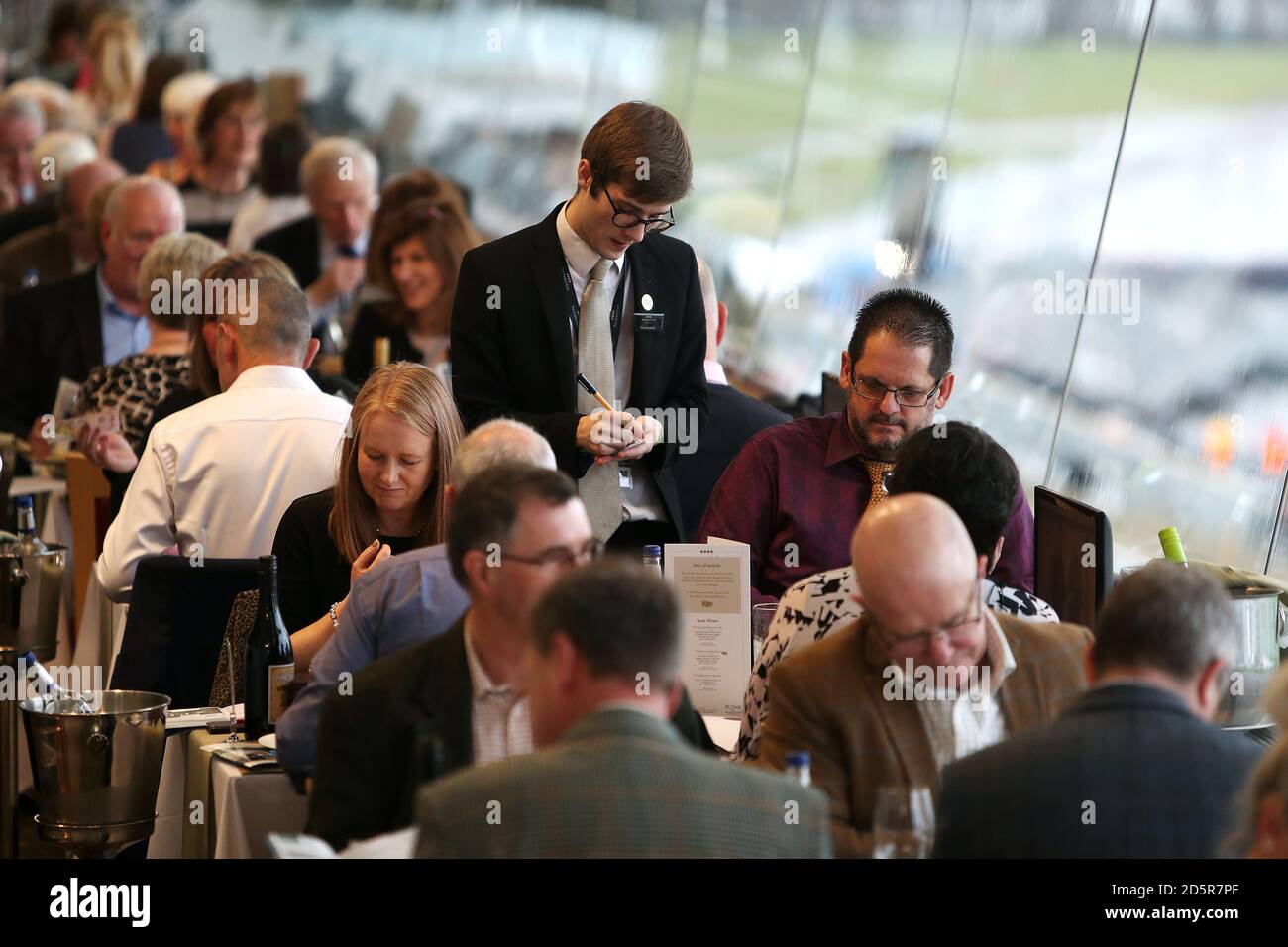 Racegoers soak up the hospitality in the Panoramic Restaurant at ...