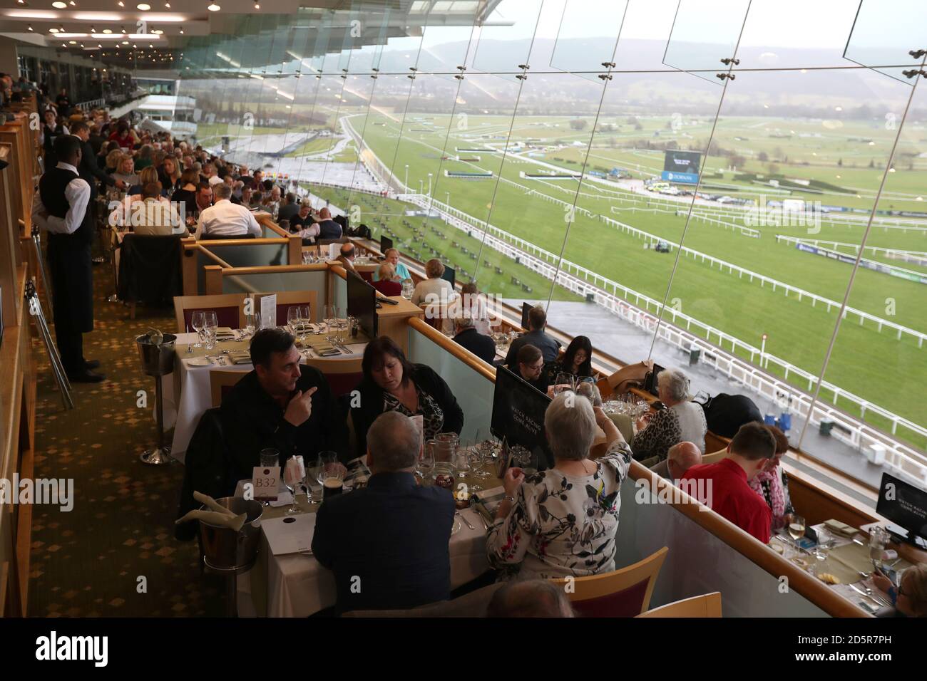 Racegoers soak up the hospitality in the Panoramic Restaurant at ...