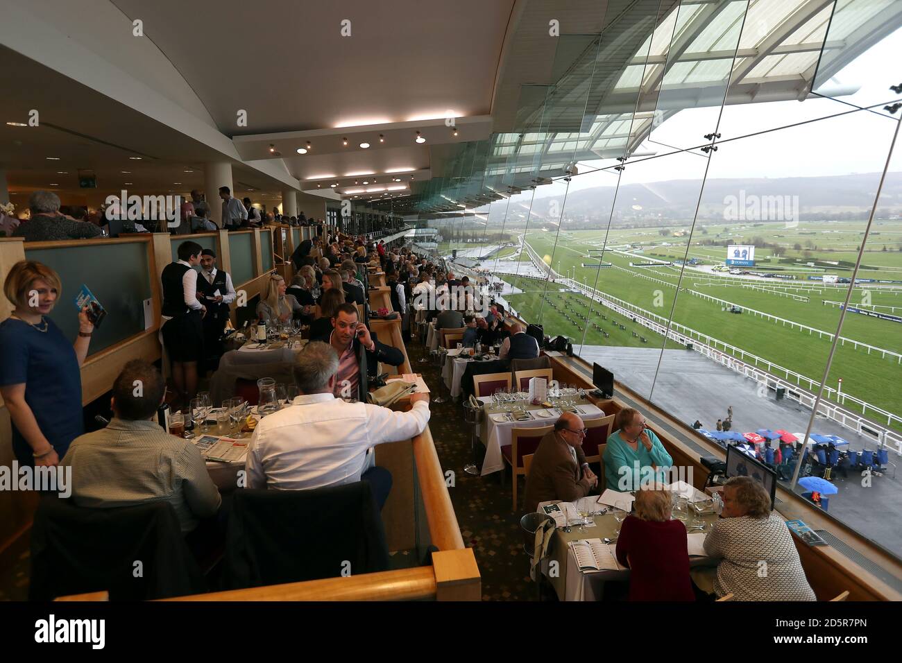 Racegoers soak up the hospitality in the Panoramic Restaurant at ...