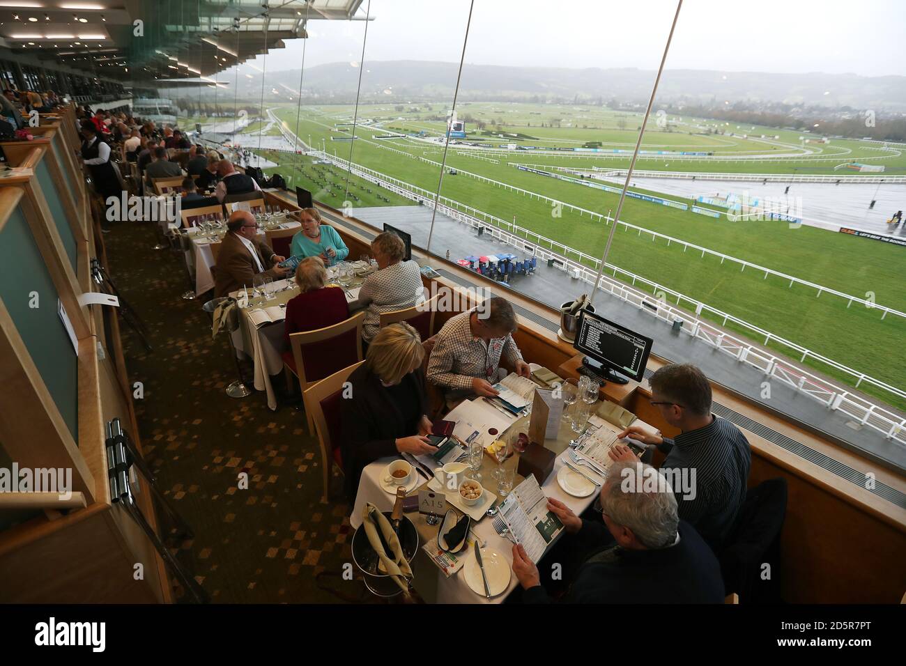 Racegoers soak up the hospitality in the Panoramic Restaurant at ...