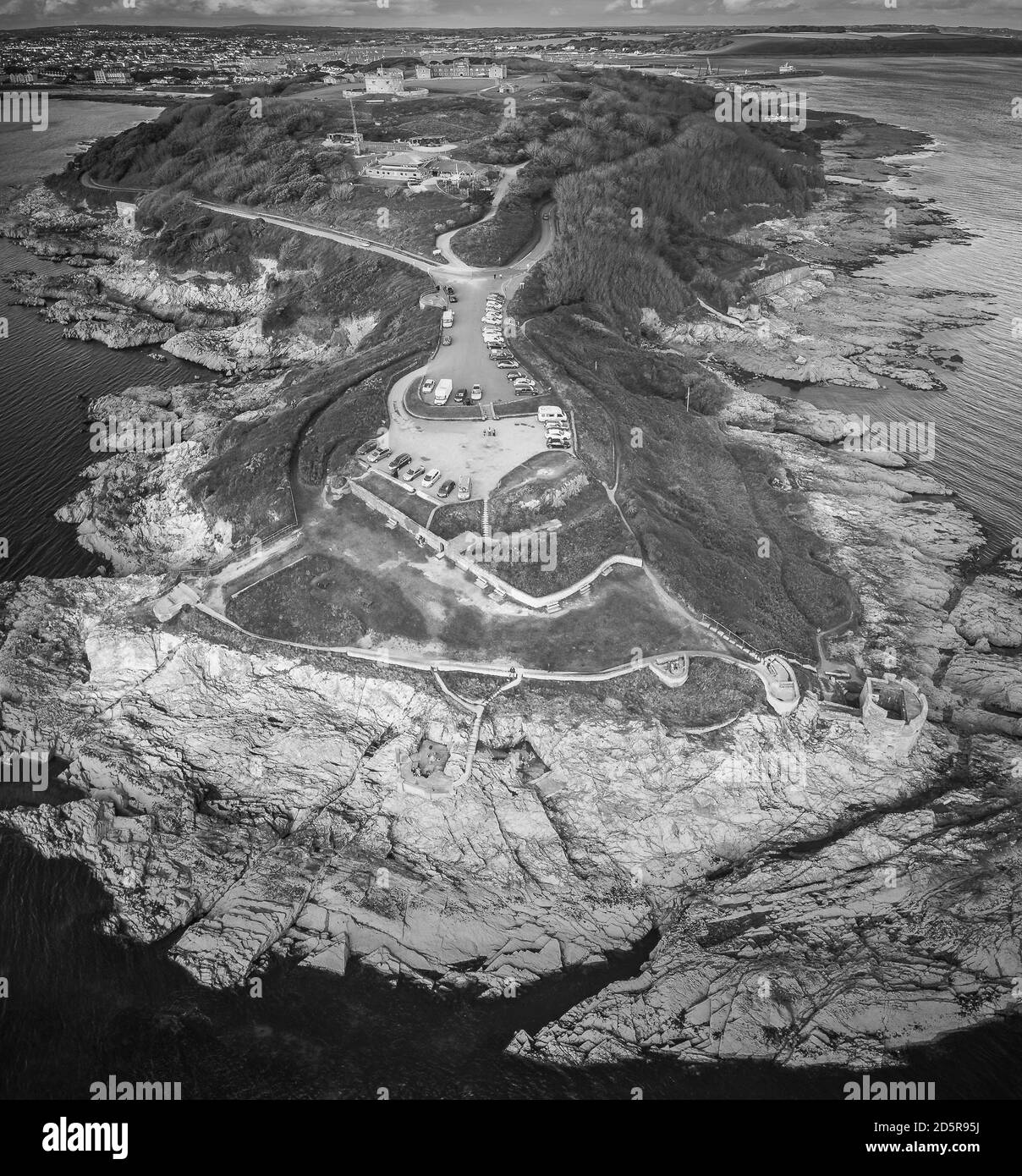 Pendennis castle aerial hi-res stock photography and images - Alamy