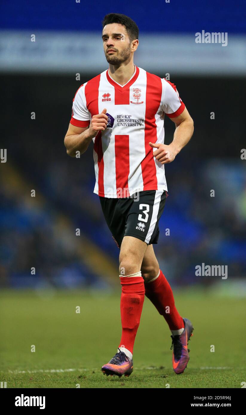 Lincoln City's Sam Habergham Stock Photo - Alamy