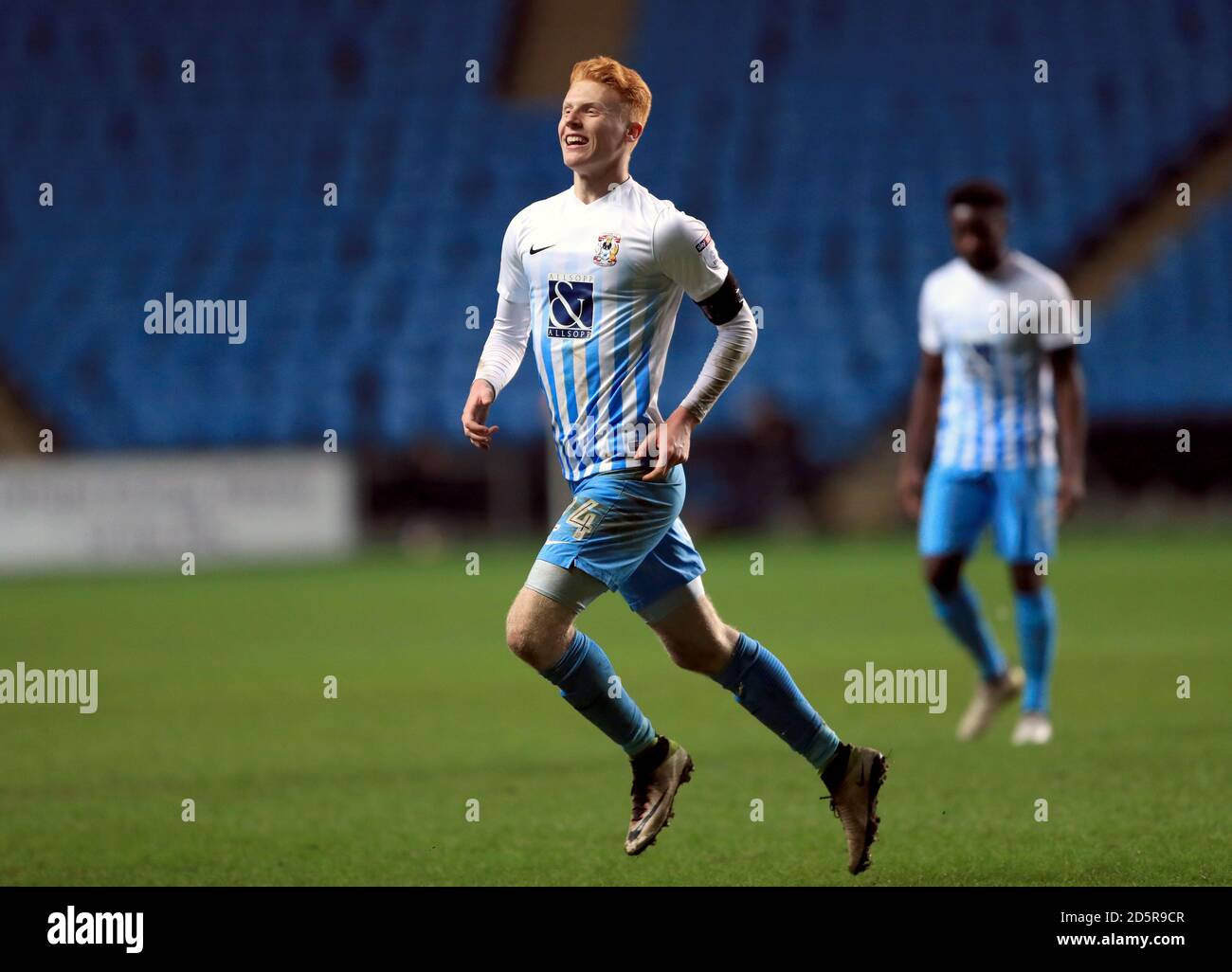 Coventry City's Ryan Haynes celebrates scoring his side's third goal of ...