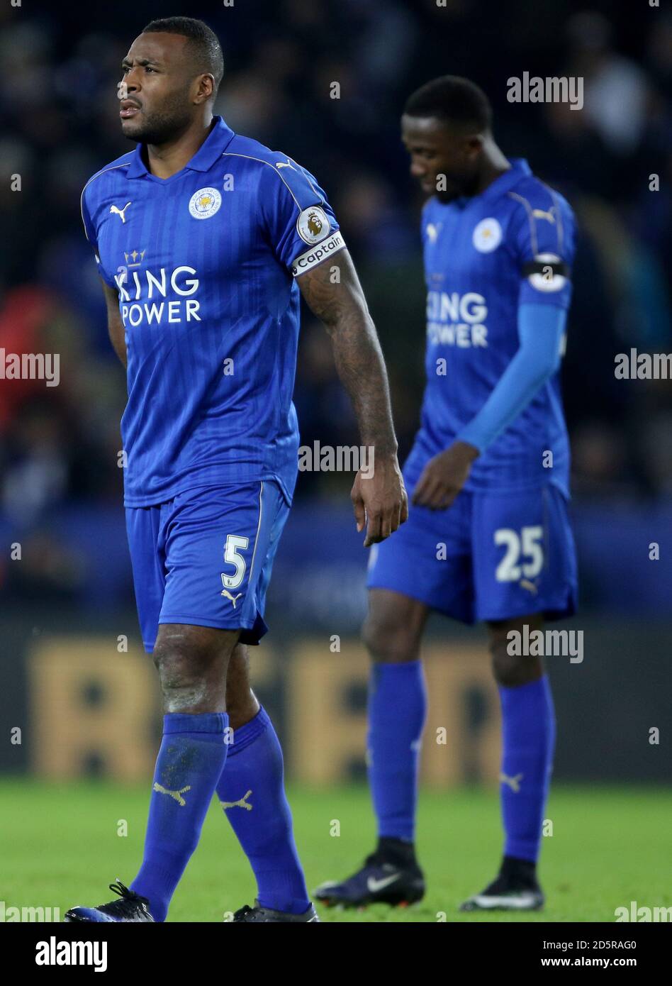 Leicester City's Wes Morgan Stock Photo - Alamy