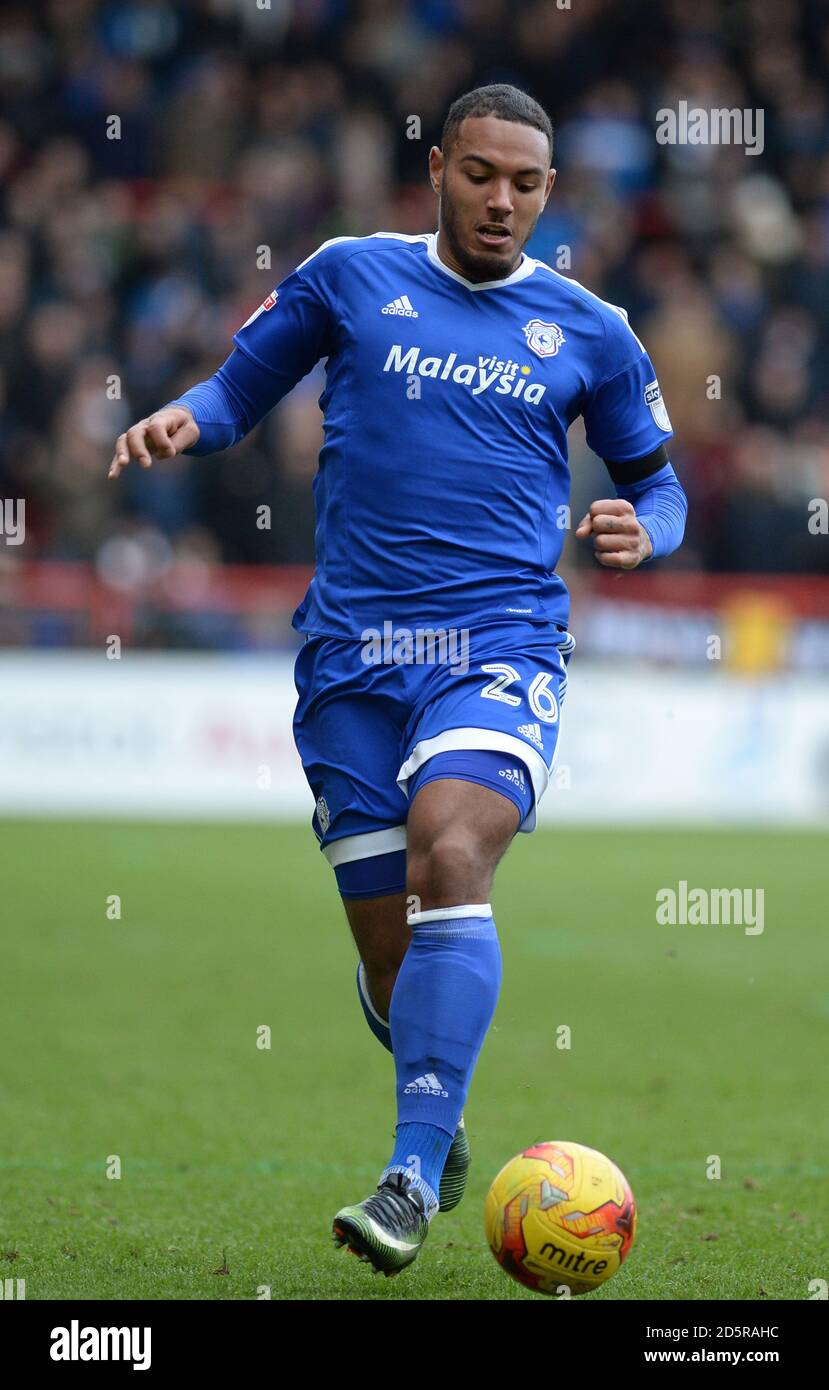 Cardiff City's Kenneth Zohore Stock Photo - Alamy