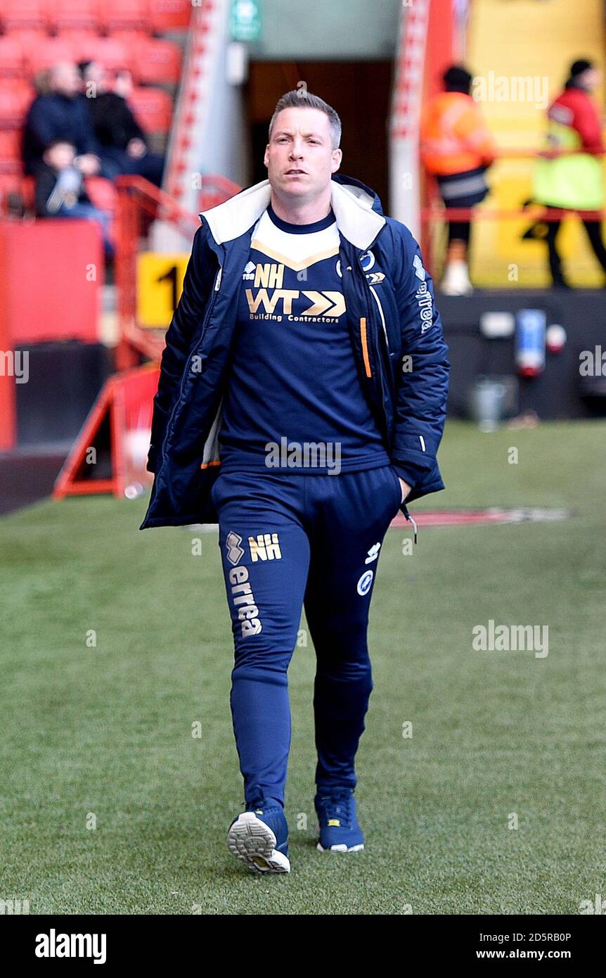 Millwall manager Neil Harris Stock Photo - Alamy