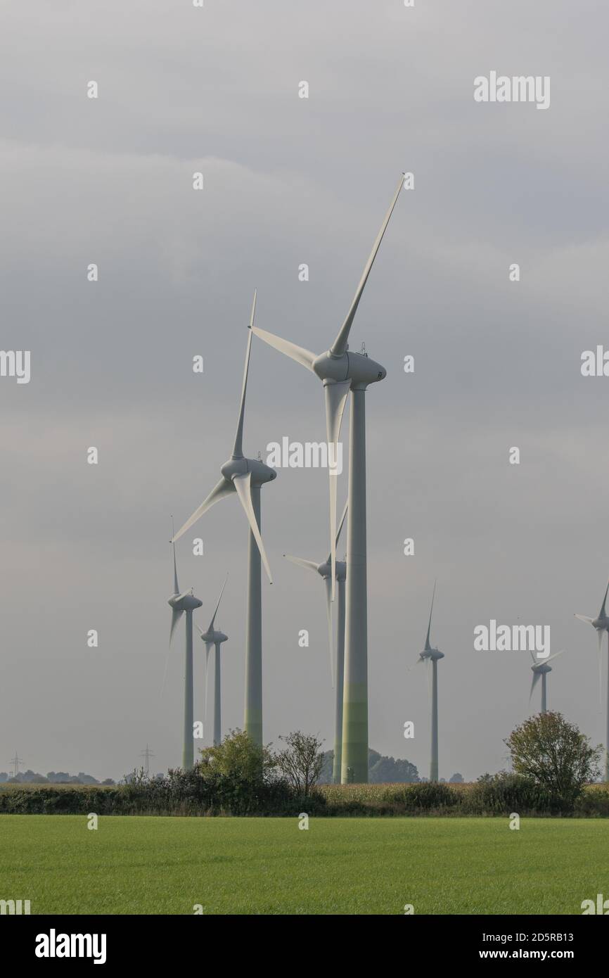 Wind farm on agricultural land hi-res stock photography and images - Alamy