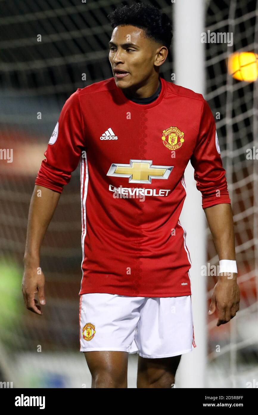 Manchester United's Demetri Mitchell Stock Photo - Alamy