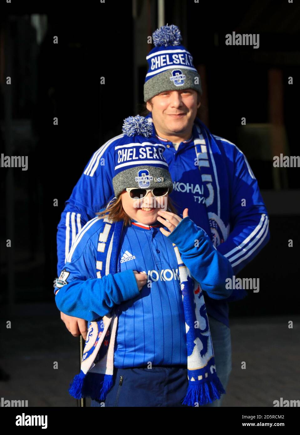 Chelsea fans arriving at Stamford Bridge Stock Photo - Alamy