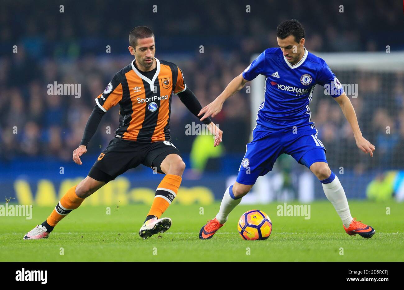 Hull citys goebel evandro battle hi-res stock photography and images ...