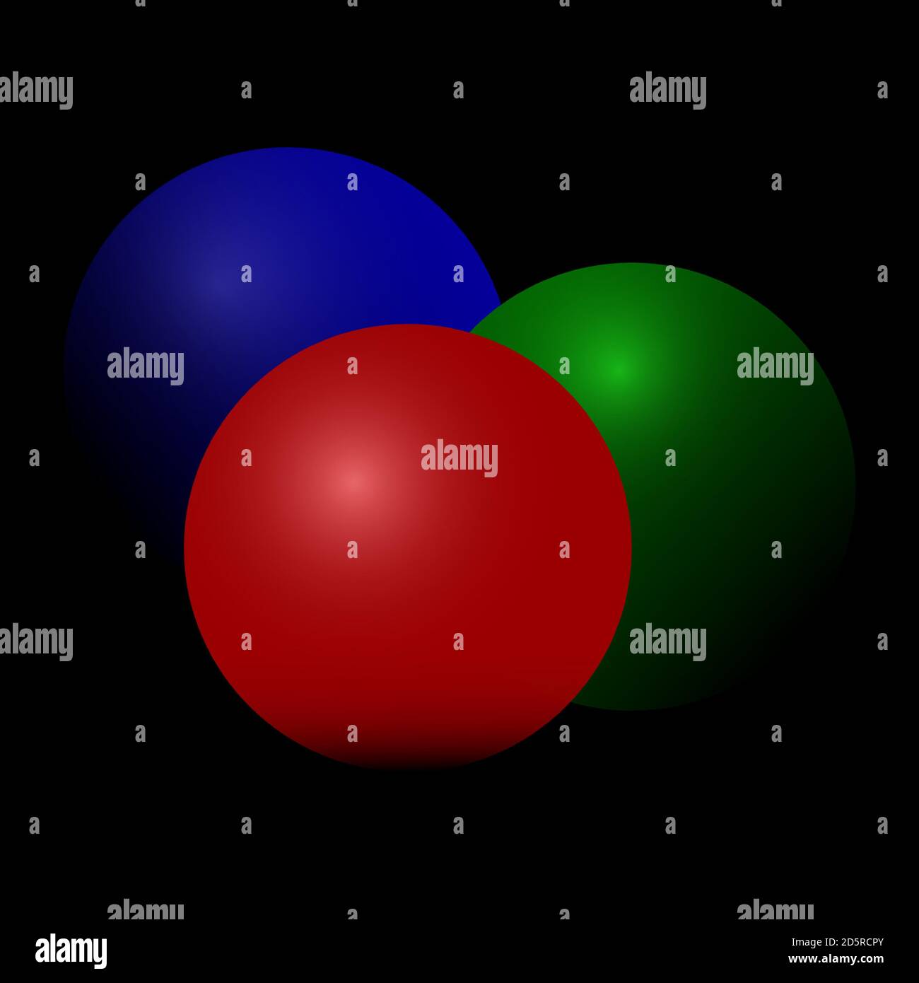 Spheres of different colors on a black background Stock Vector Image ...