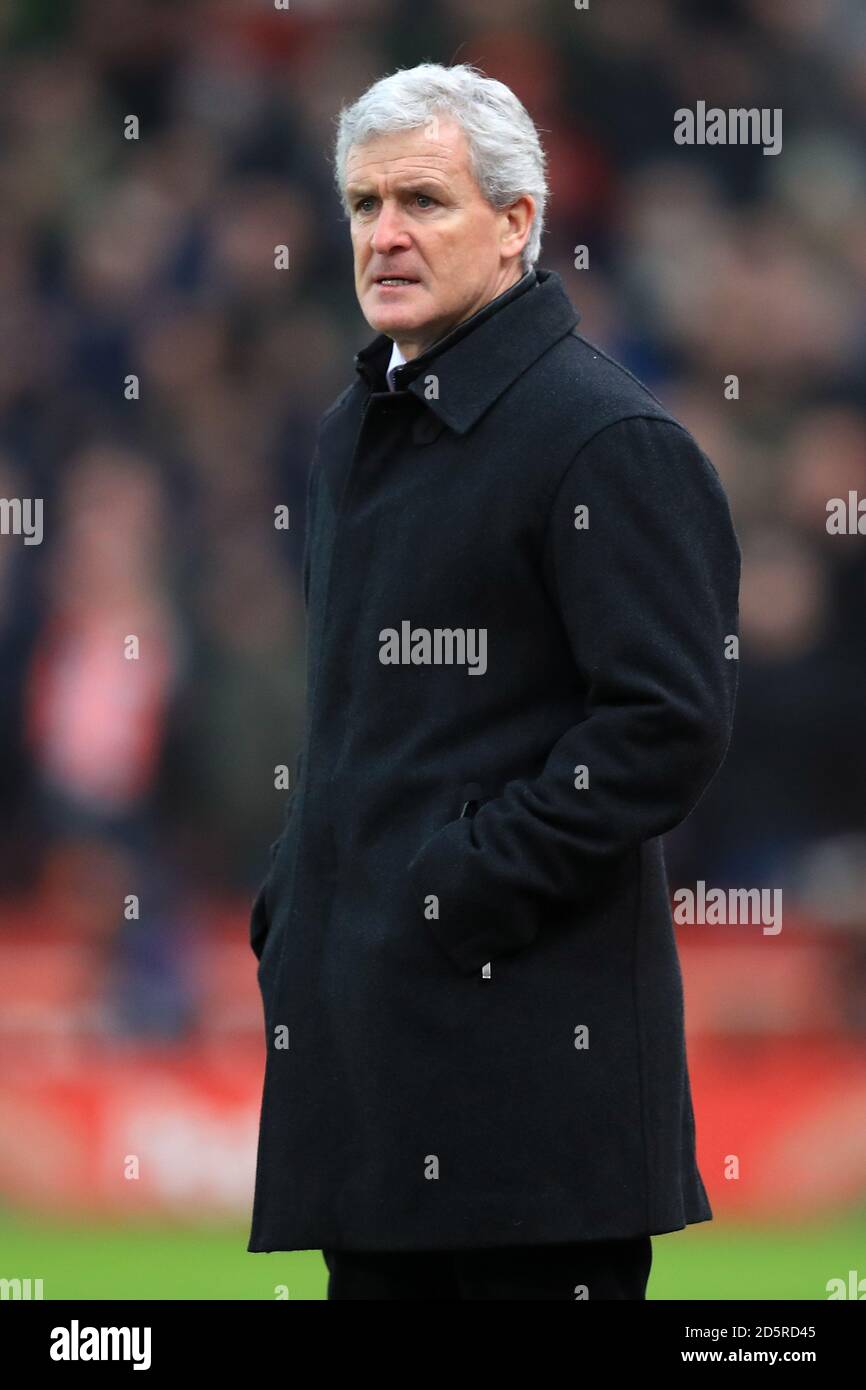 Stoke City manager Mark Hughes Stock Photo - Alamy
