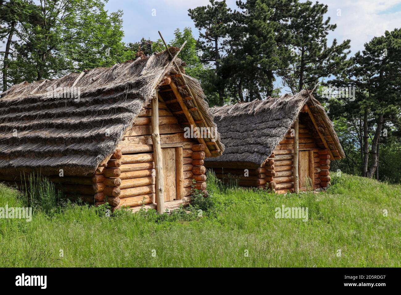 Historic Slavic dwelling on the Molpir hill in the Little Carpathians ...