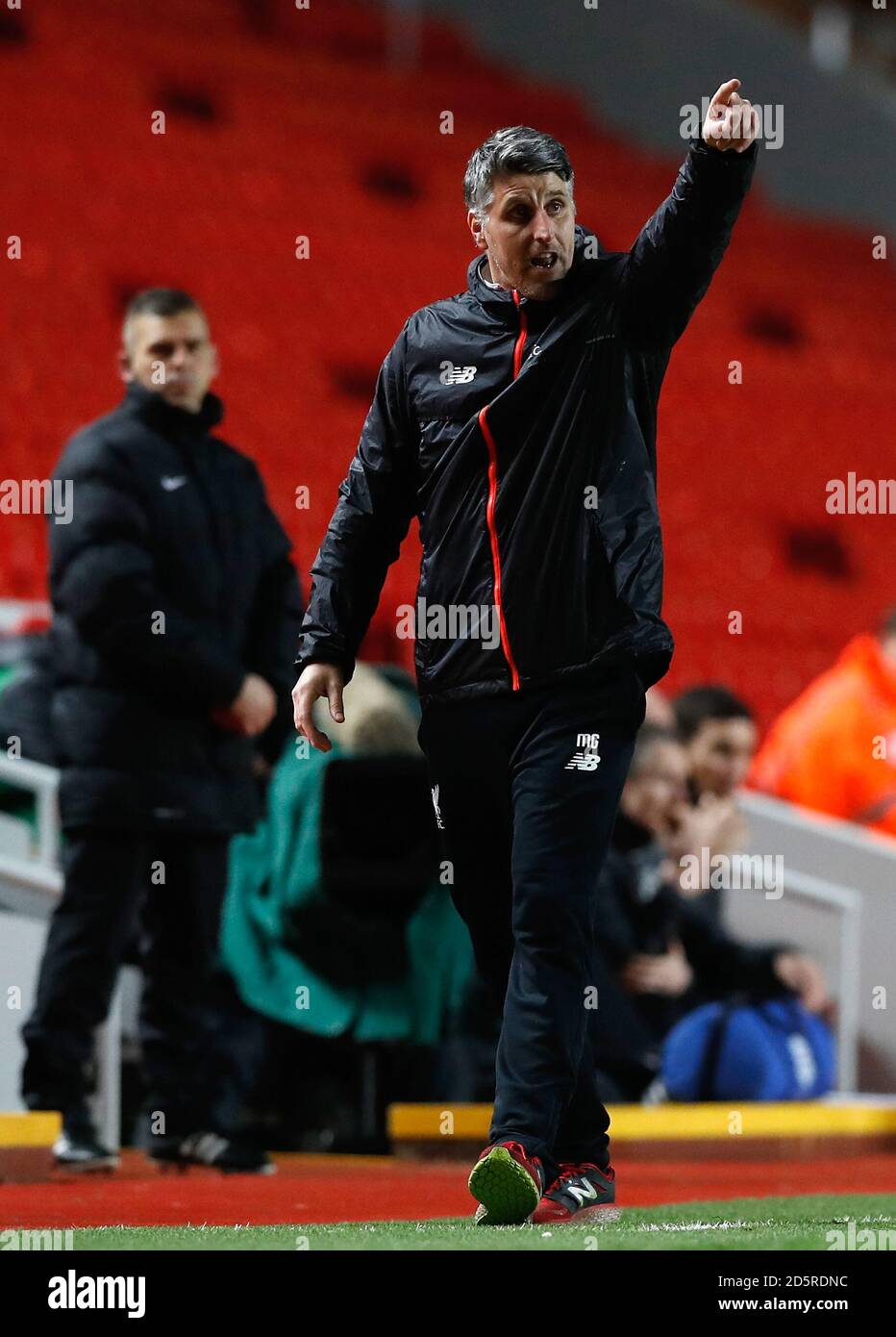 Liverpool's u23 manager Mick Garrity Stock Photo - Alamy