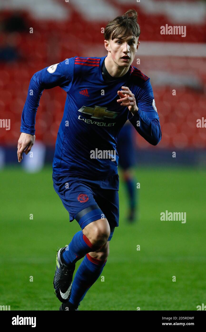 Manchester United's Callum Gribbin Stock Photo - Alamy
