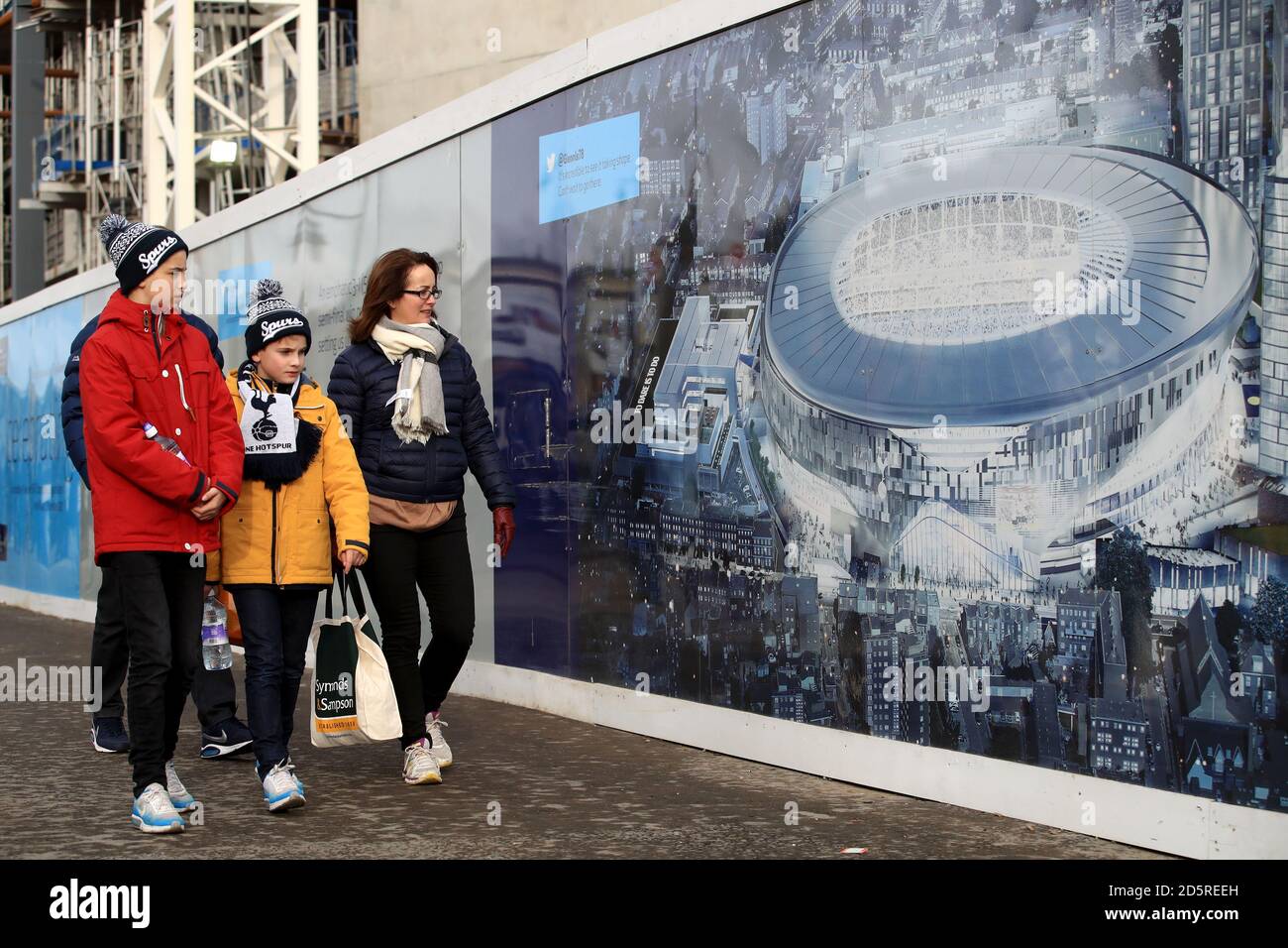 Tottenham Hotspur fans outside the ground Stock Photo - Alamy
