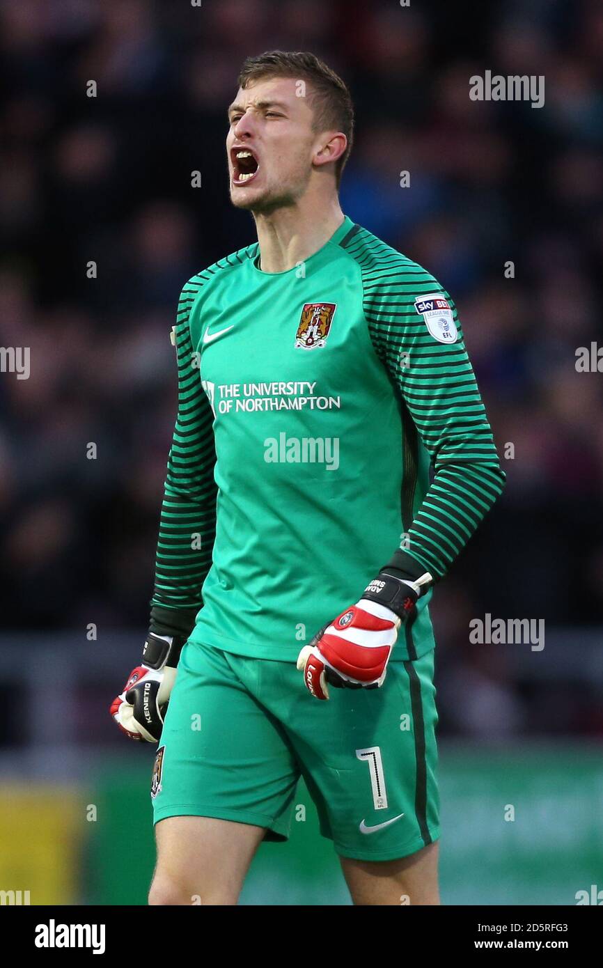 Northampton Town goalkeeper Adam Smith Stock Photo - Alamy