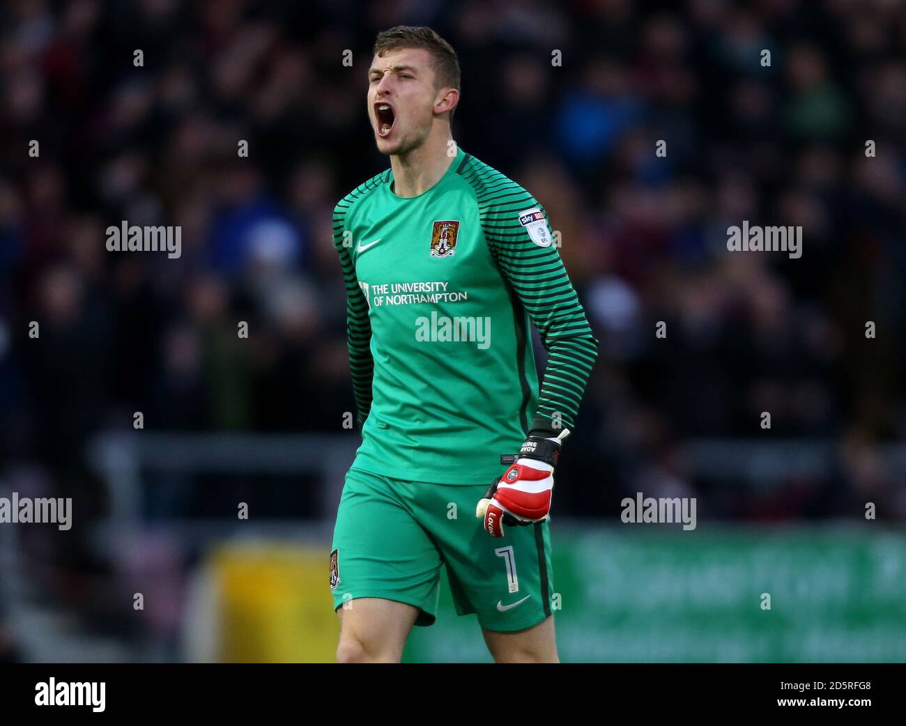 Northampton Town goalkeeper Adam Smith Stock Photo - Alamy